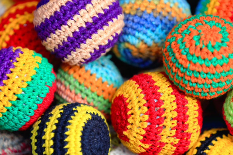 Kick Up Some Fun With This Free Crochet Hacky Sack Pattern! - Bumble ...
